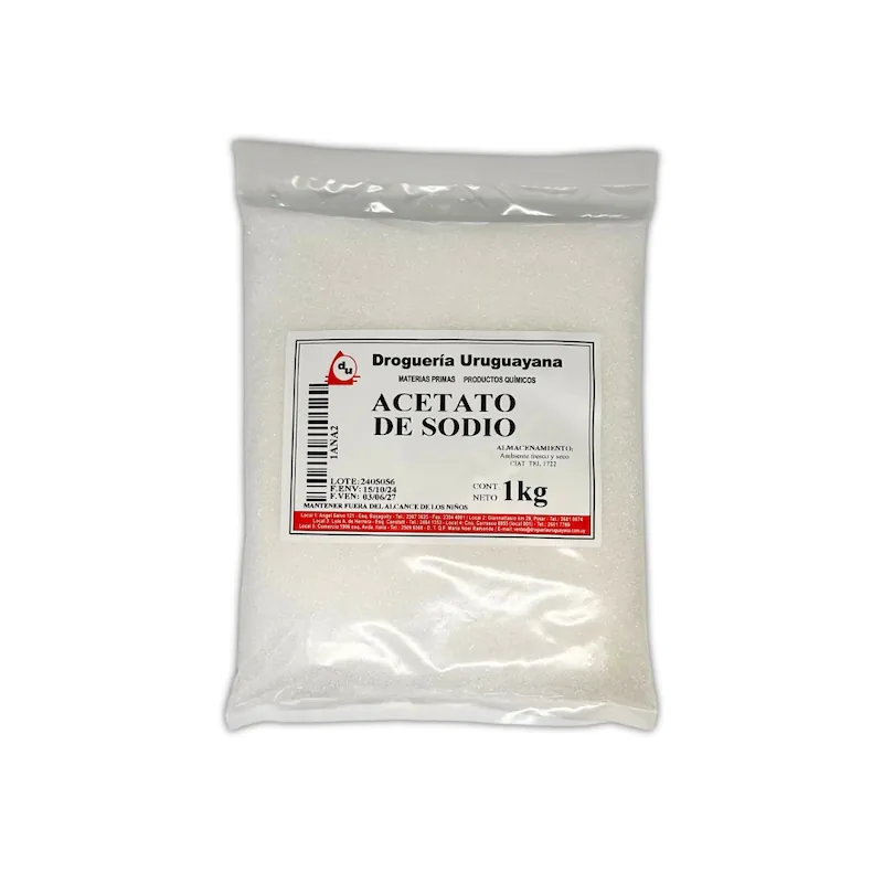 ACETATO DE SODIO CRISTAL - Droguería Uruguayana